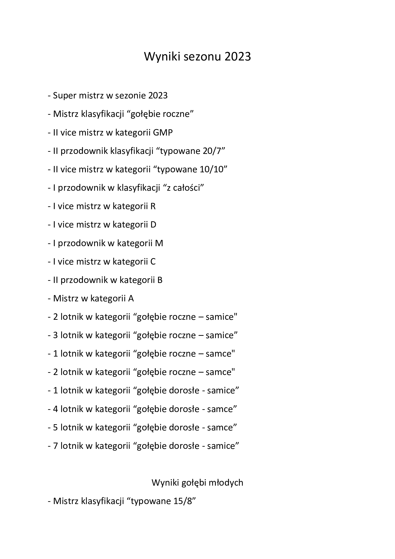PL-0167-18-14096 - Profesjonalny portal aukcyjny gołębi pocztowych ...