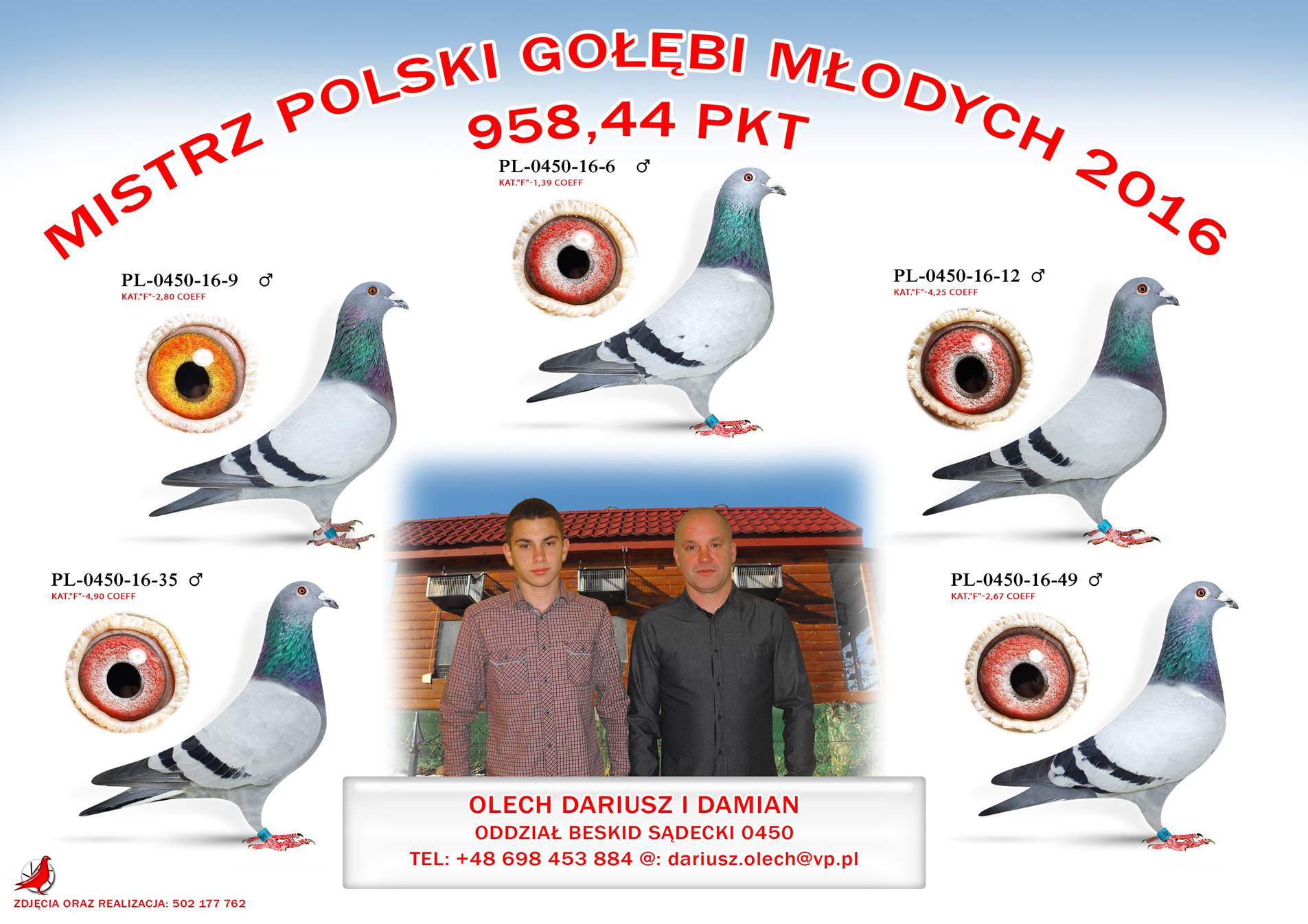 PL-0450-24-2985 Brat 9 Ojciec 6 Asa Polski x Córka Dwójki Matka 6 Asa ...